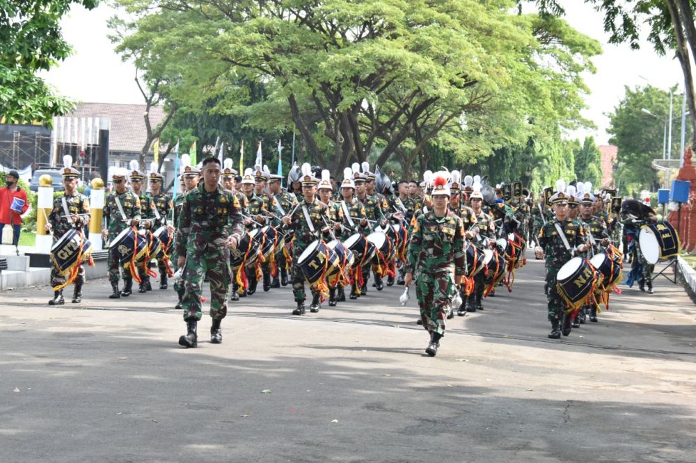 Gladi Bersih Jelang Upacara Hardikal ke-76 Tahun 2022 di Kodiklatal
